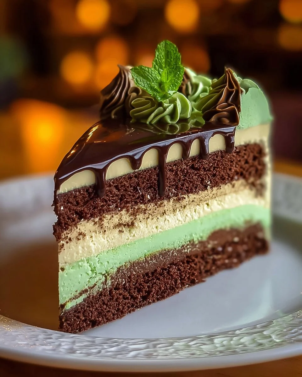 Mint Chocolate Delight Cake - sweettreatsrecipes