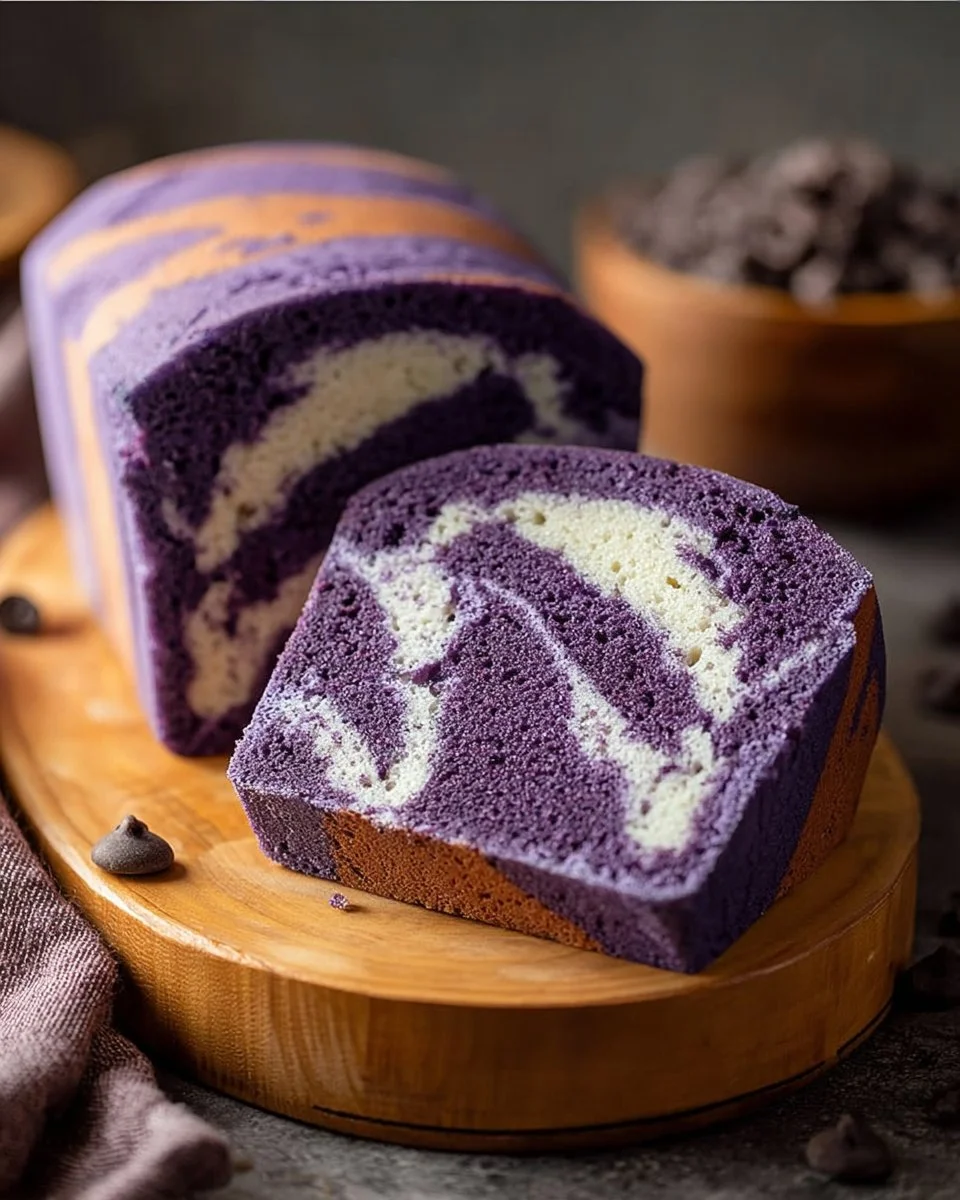 Ube Pound Cake | sweettreatsrecipes
