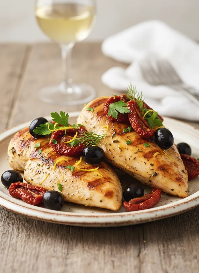 One-Pan Healthy Lemon Herb Chicken Recipe